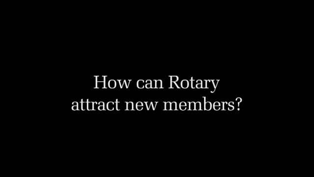 Rotary Minute: How can Rotary attract new members? on Vimeo