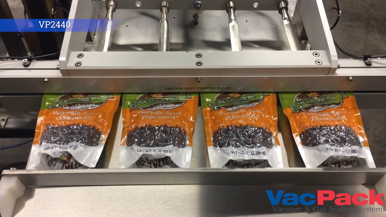 Plexpack VacPack Washdown Vacuum Sealers VP2440 Nuts on Vimeo