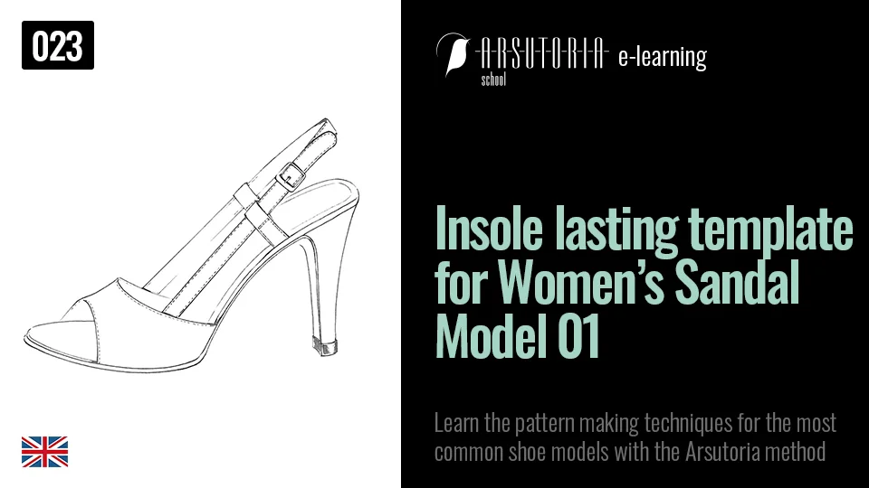 Watch 023. Insole lasting template for women's sandal Model 01 Online ...