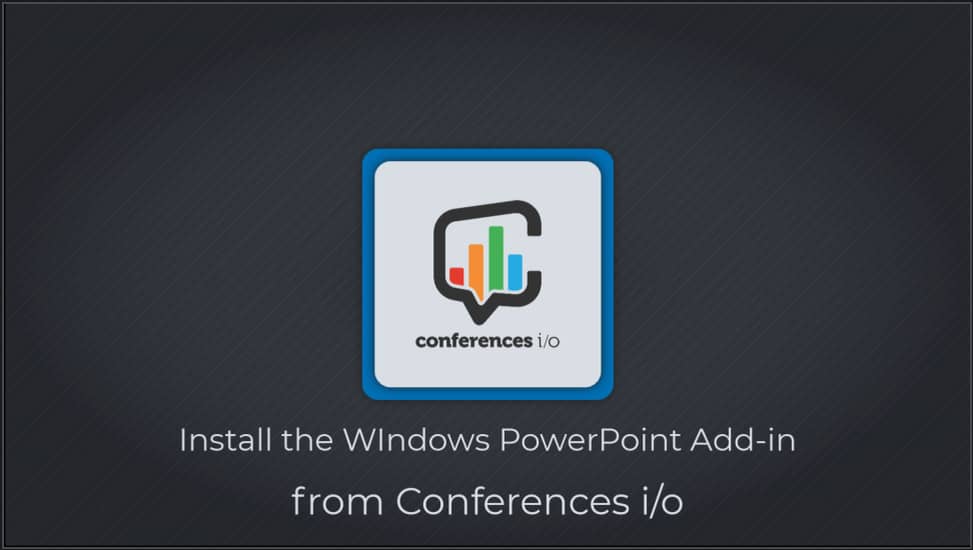 Install the Conferences i/o PowerPoint Add-in on Vimeo