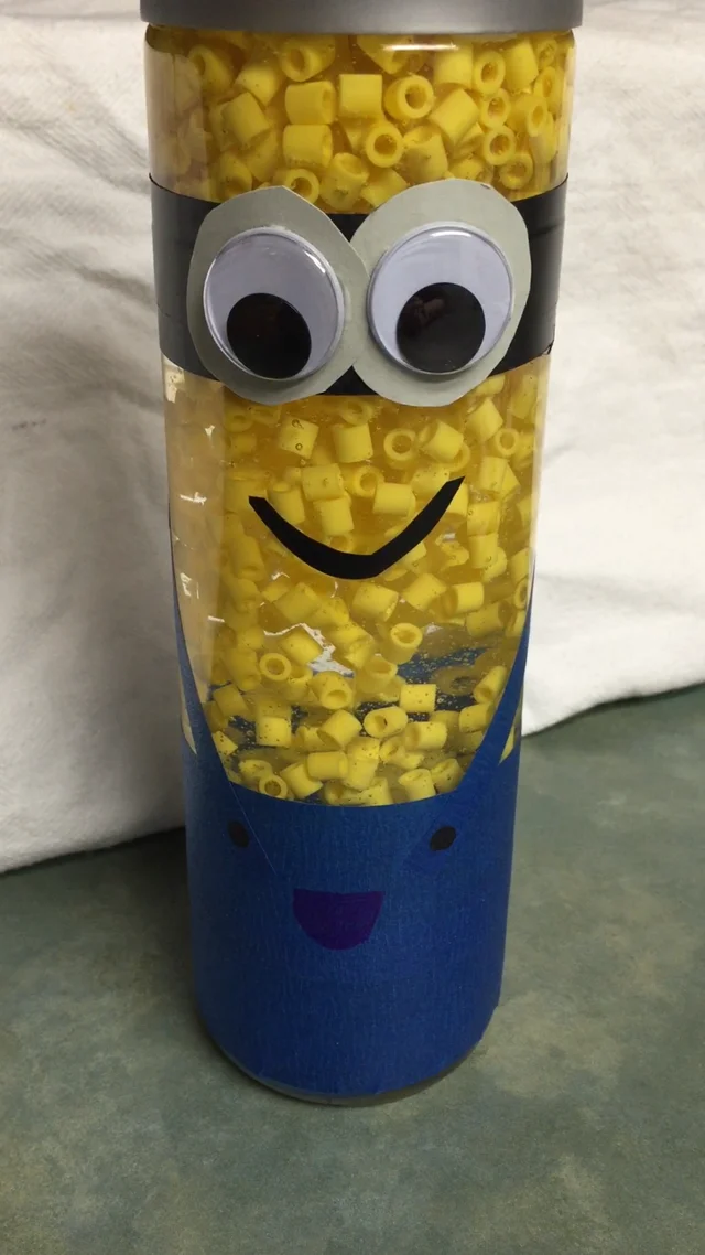 Minion Bottle Centerpiece