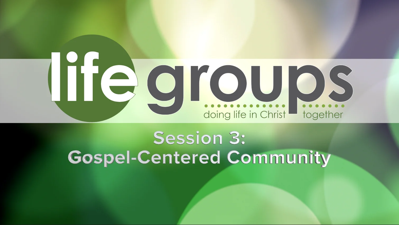 #3-Gospel Centered Community on Vimeo