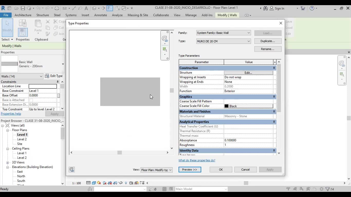 Clase 3_ 31-08-2020_REVIT MUROS_PUERTAS_VENTANAS_COMPONENTES_PARTE 1 on ...