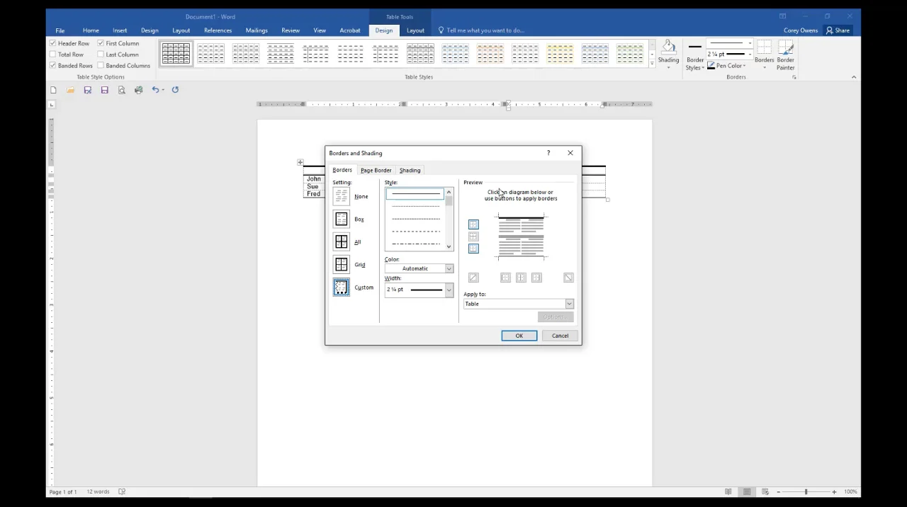 WM Microsoft Word - Lecture 3 (Tables, Exam Review) on Vimeo