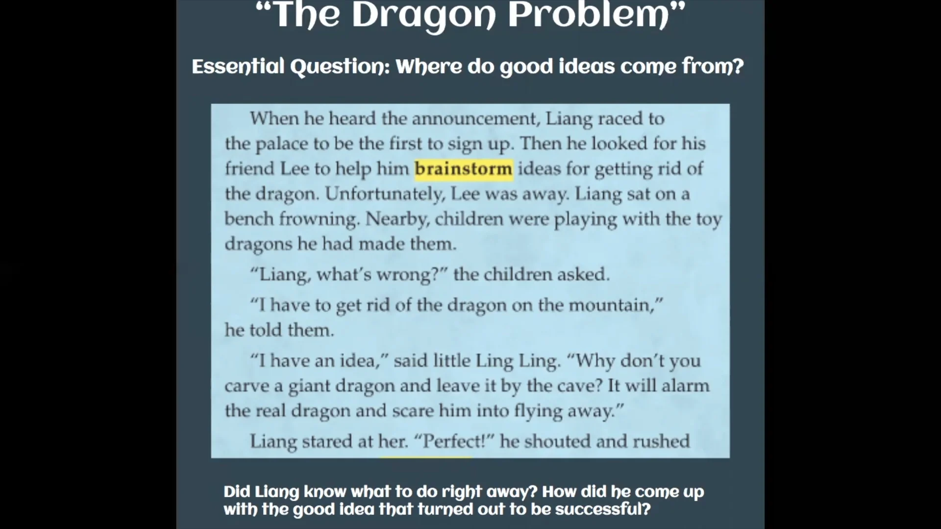 "The Dragon Problem" 4th Grade Discussion on Vimeo