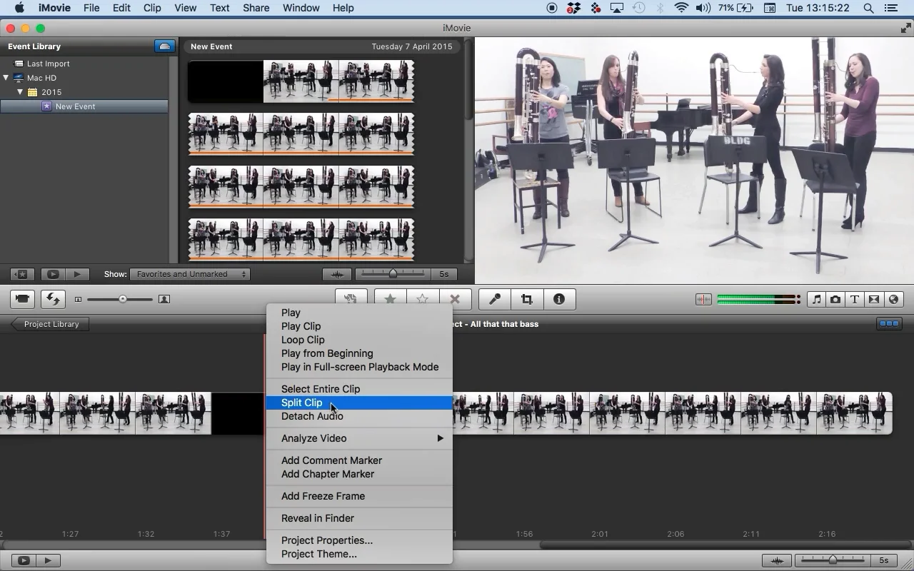 Edit Video Using Imovie on Vimeo