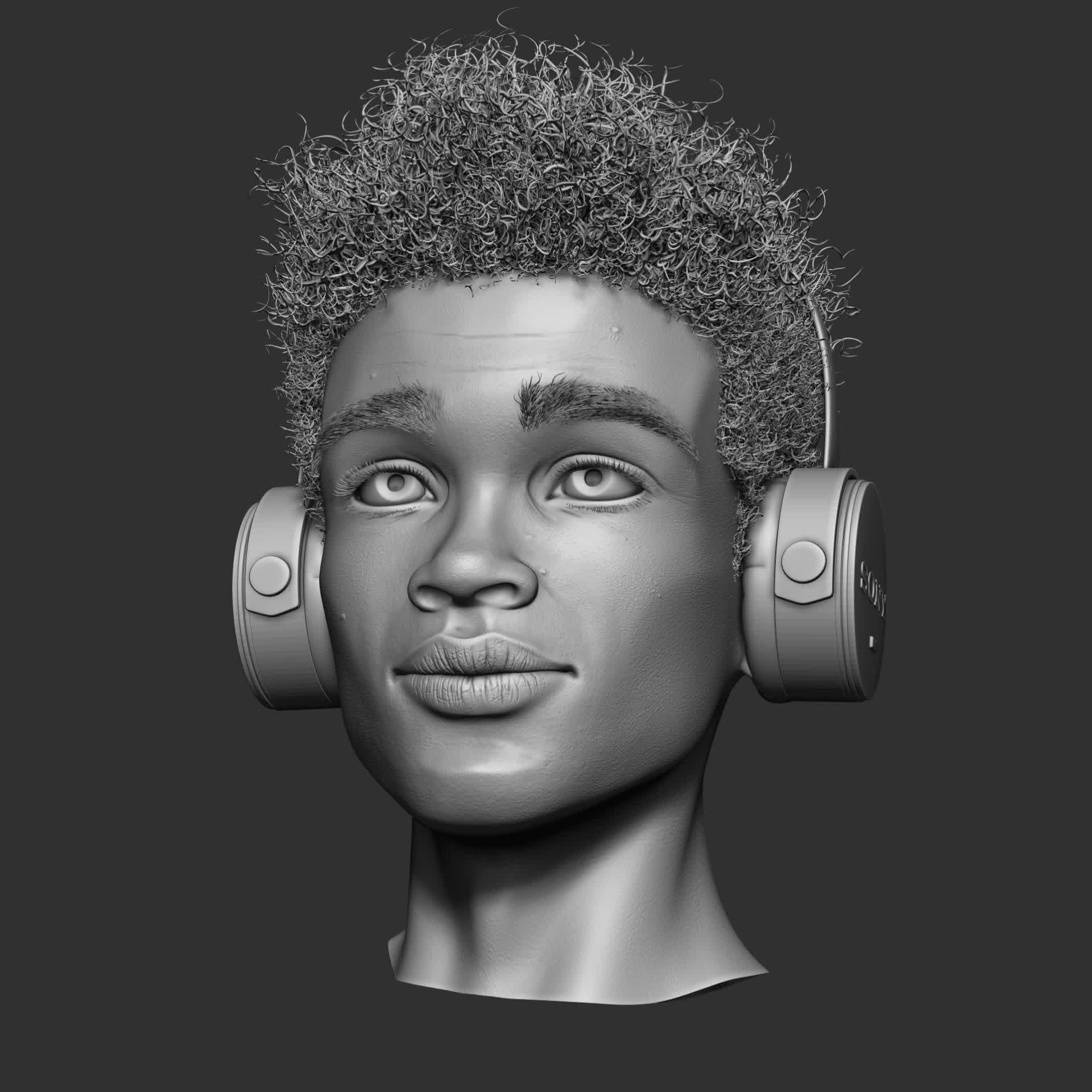 Miles_Morales_head_Sculpt on Vimeo