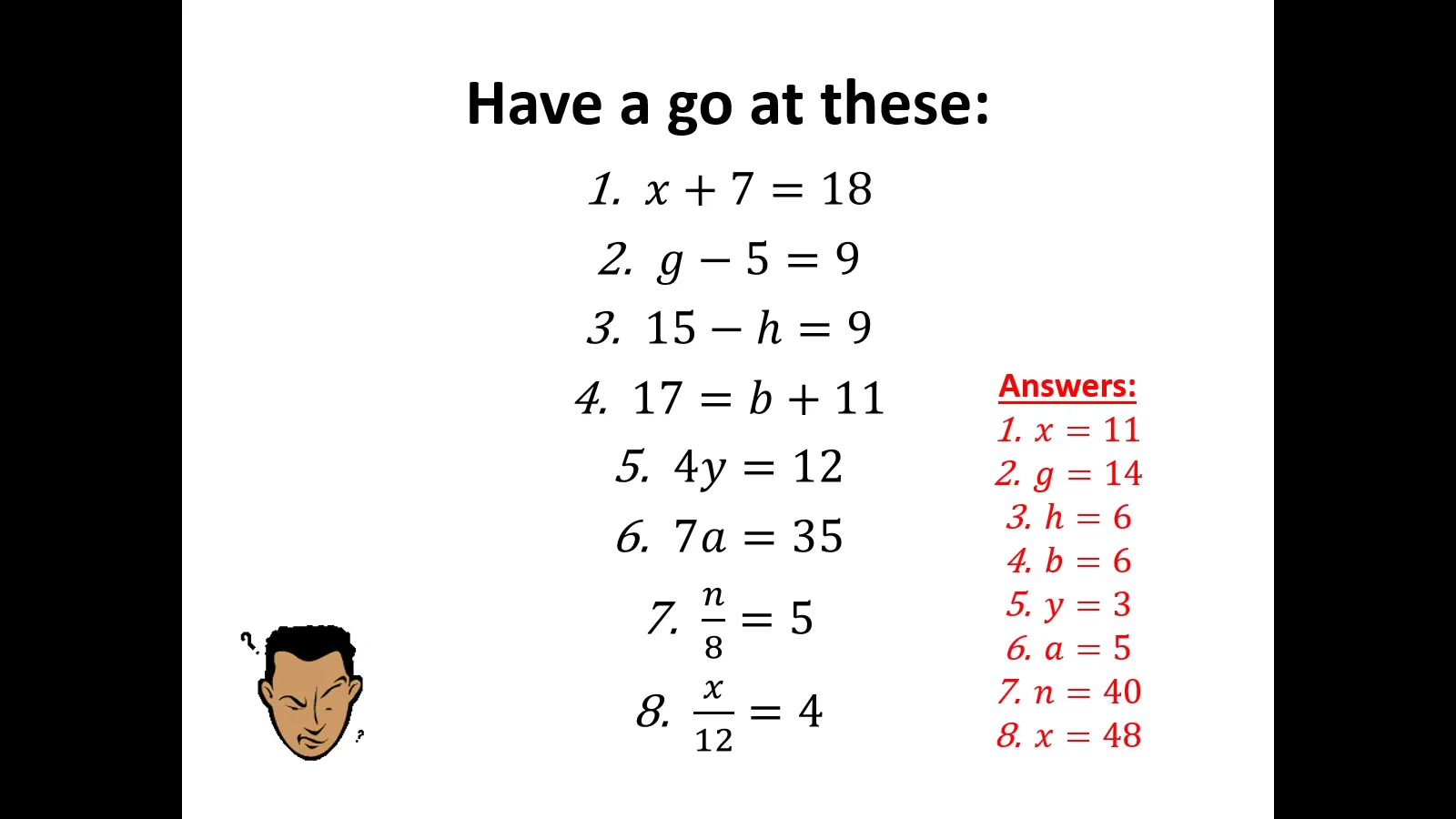recap linear equations 1 slides 1 -20 on Vimeo