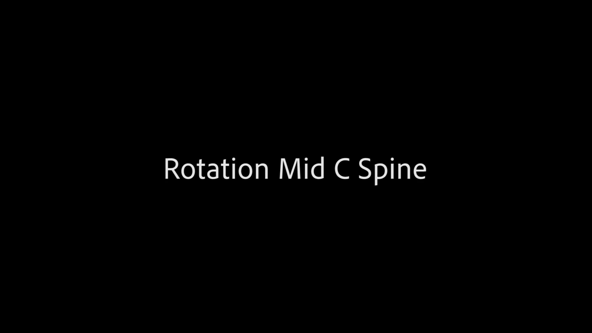 Segmental Mobility Testing - Rotation_Mid_C_Spine on Vimeo