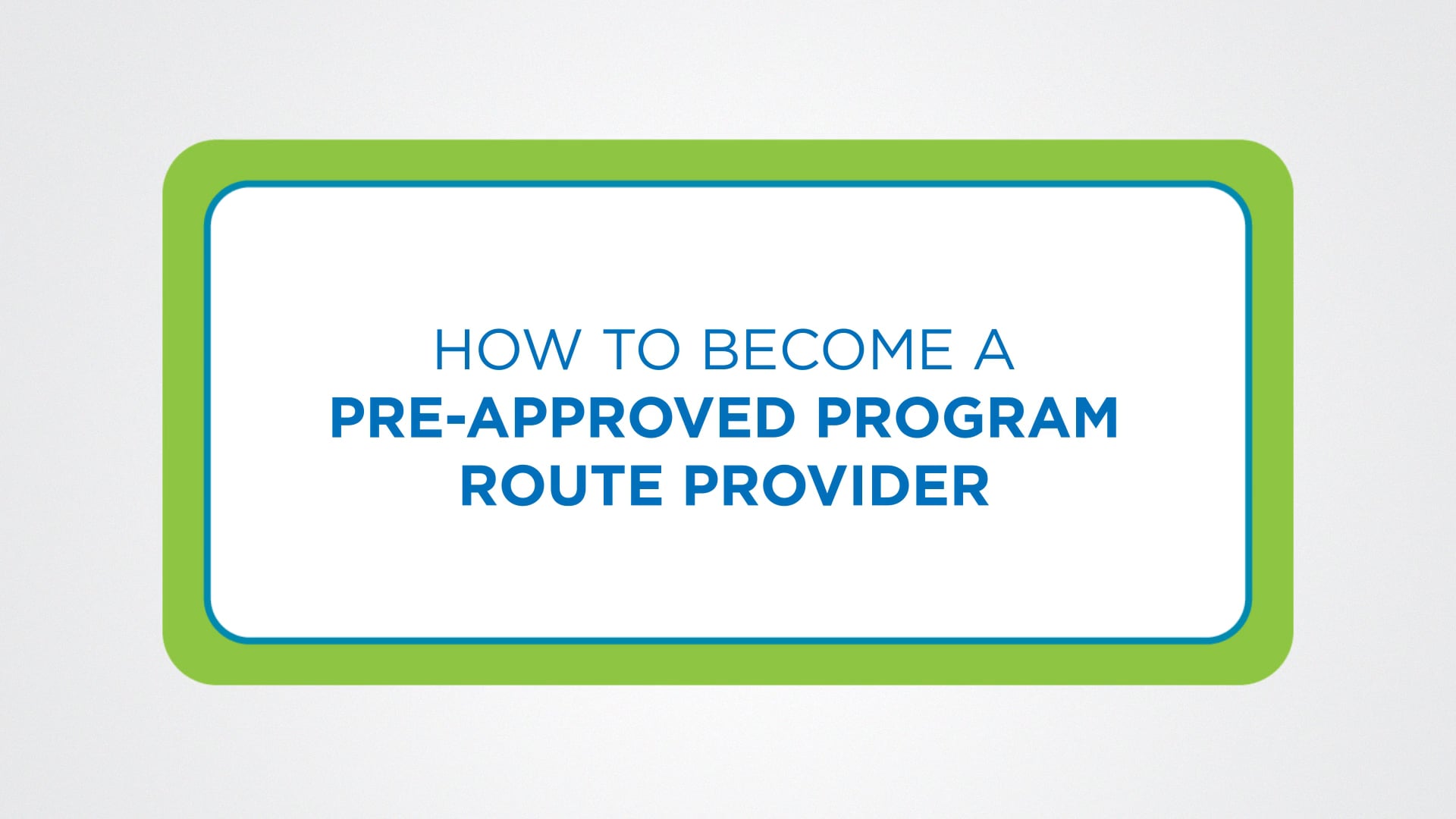 How to become a Pre-approved Program Route Provider on Vimeo