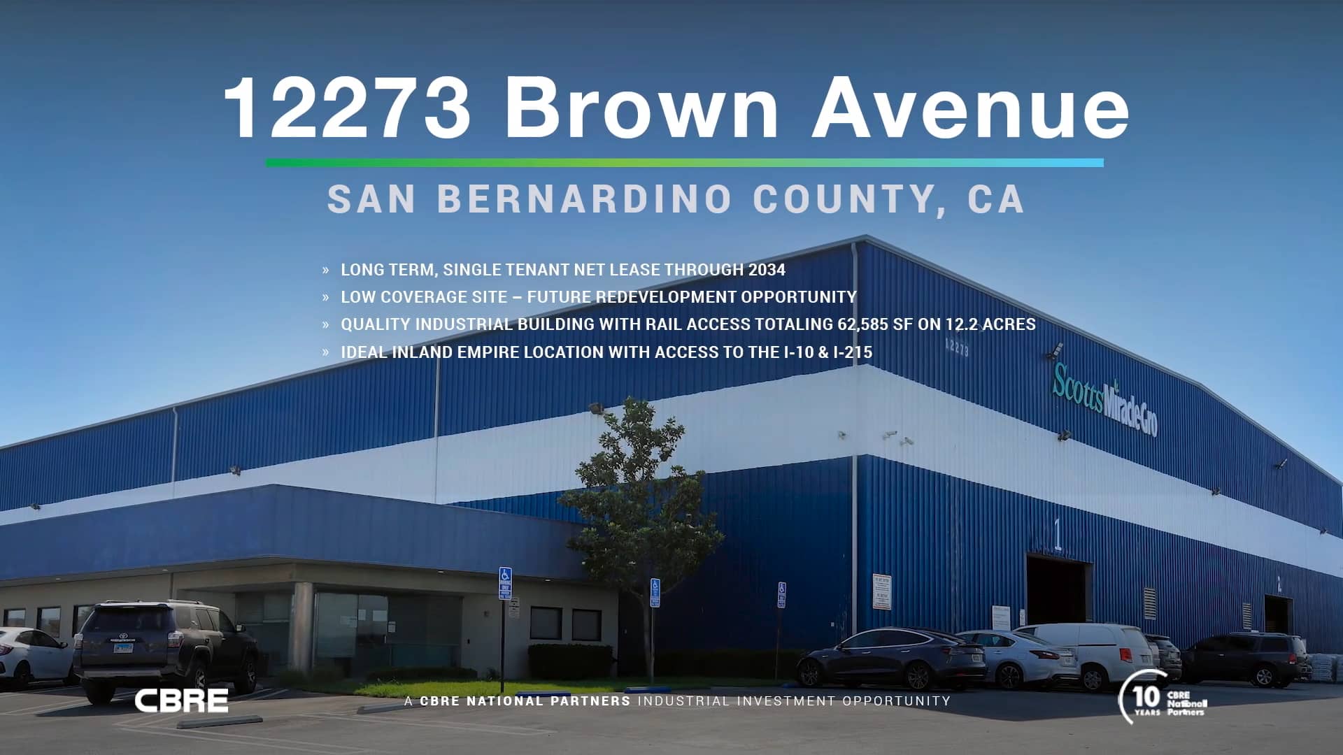 CBRE National_12273 BROWN AVE, RIVERSIDE, CA on Vimeo