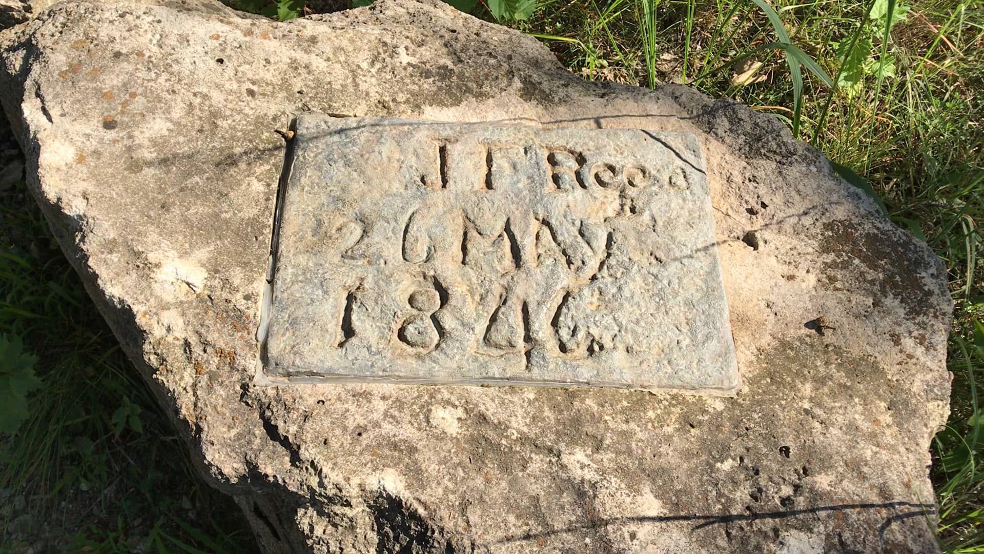 Alcove Spring - James Reed's Name in Stone: Part of the Donner Party on ...