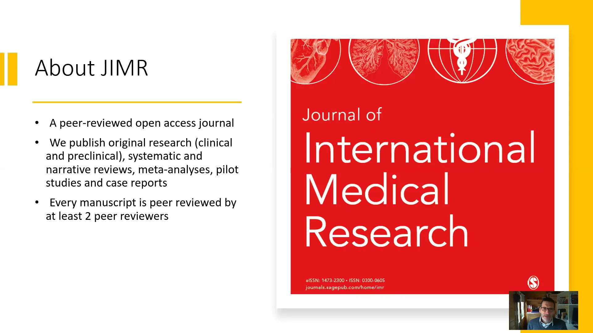 How to get published on JIMR_by editor - Dr. Gordon Mallarkey