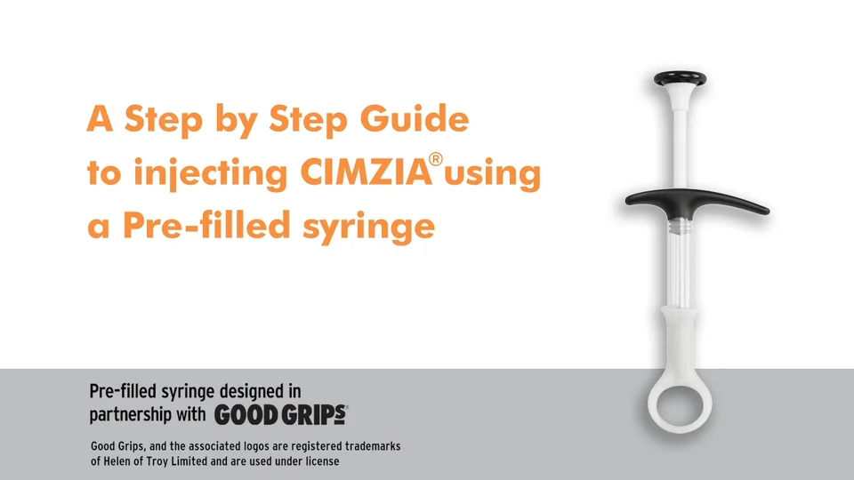 A step-by-step guide to injecting with the CIMZIA® pre-filled syringe
