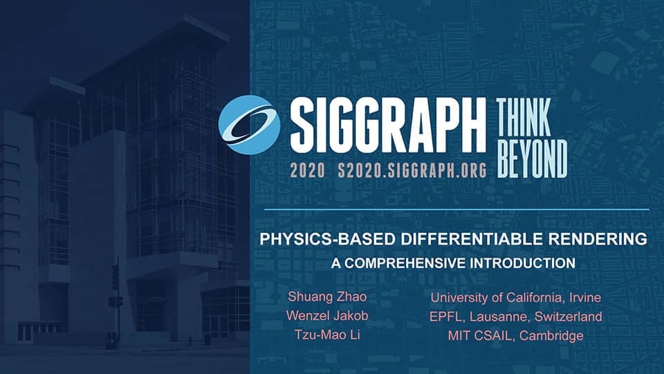 Physics-Based Differentiable Rendering: A Comprehensive Introduction on Vimeo