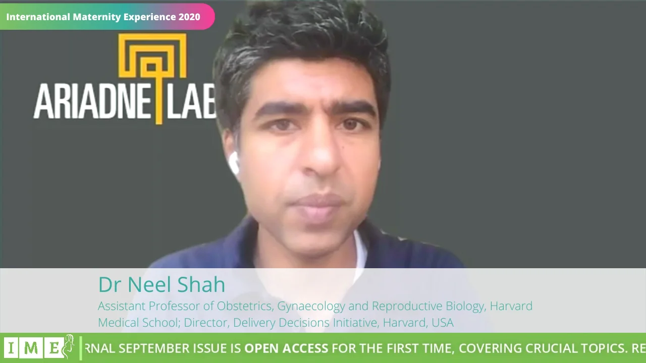 Dr Neel Shah - Building trustworthy systems for childbirth - IME 2020 ...