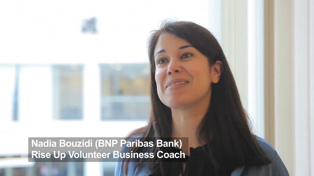Nadia Bouzidi BNP Paribas Bank Rise Up CSR Volunteer Business Coach on ...