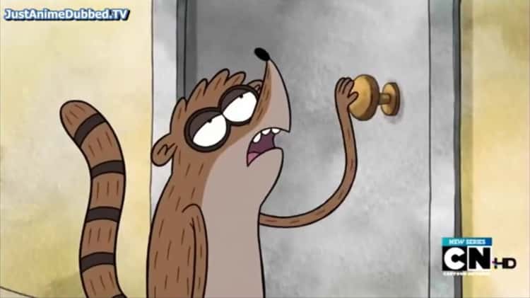 Rigby Hamboning Gif