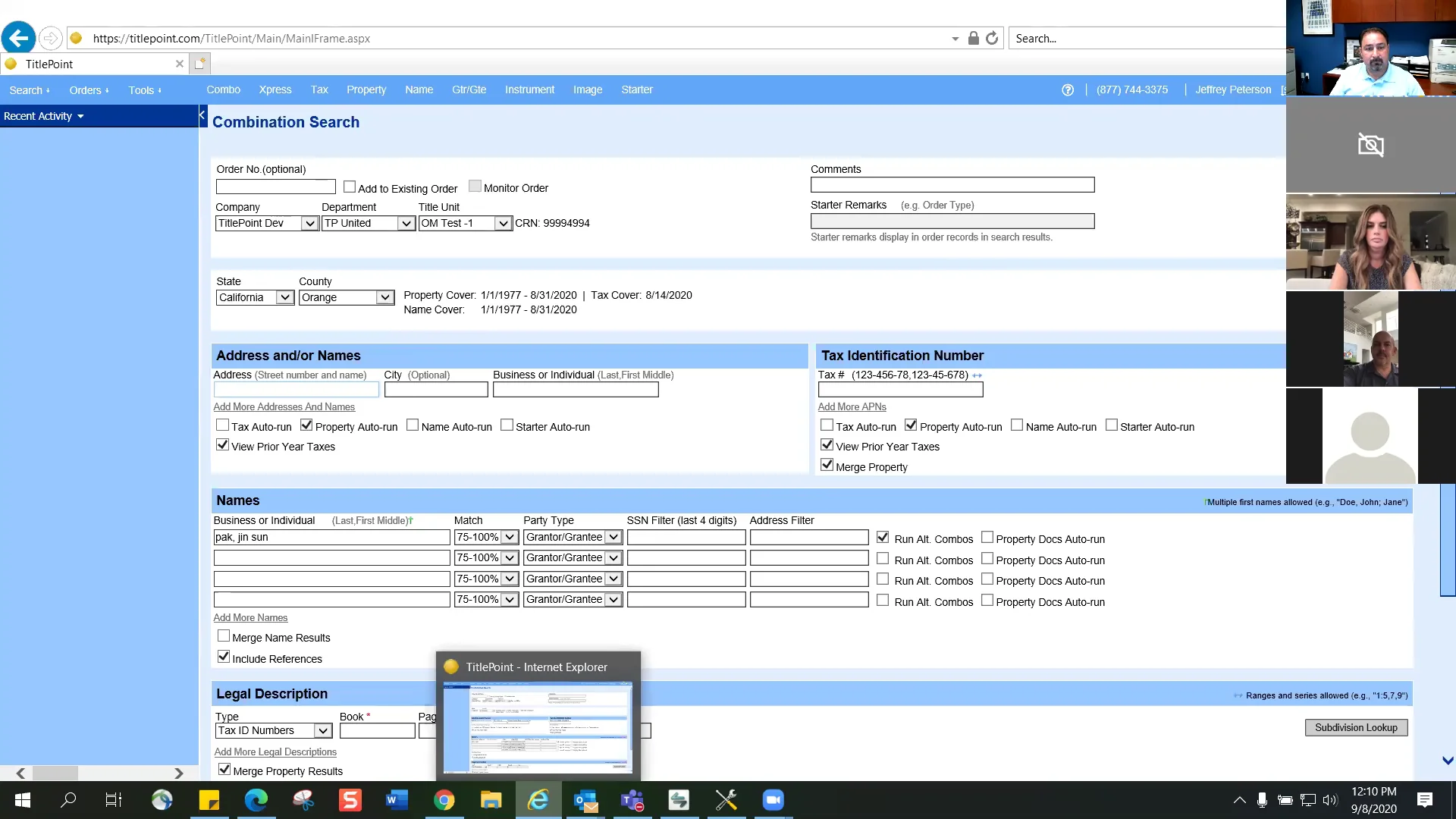TitlePoint Training Presentation - Sept 2020