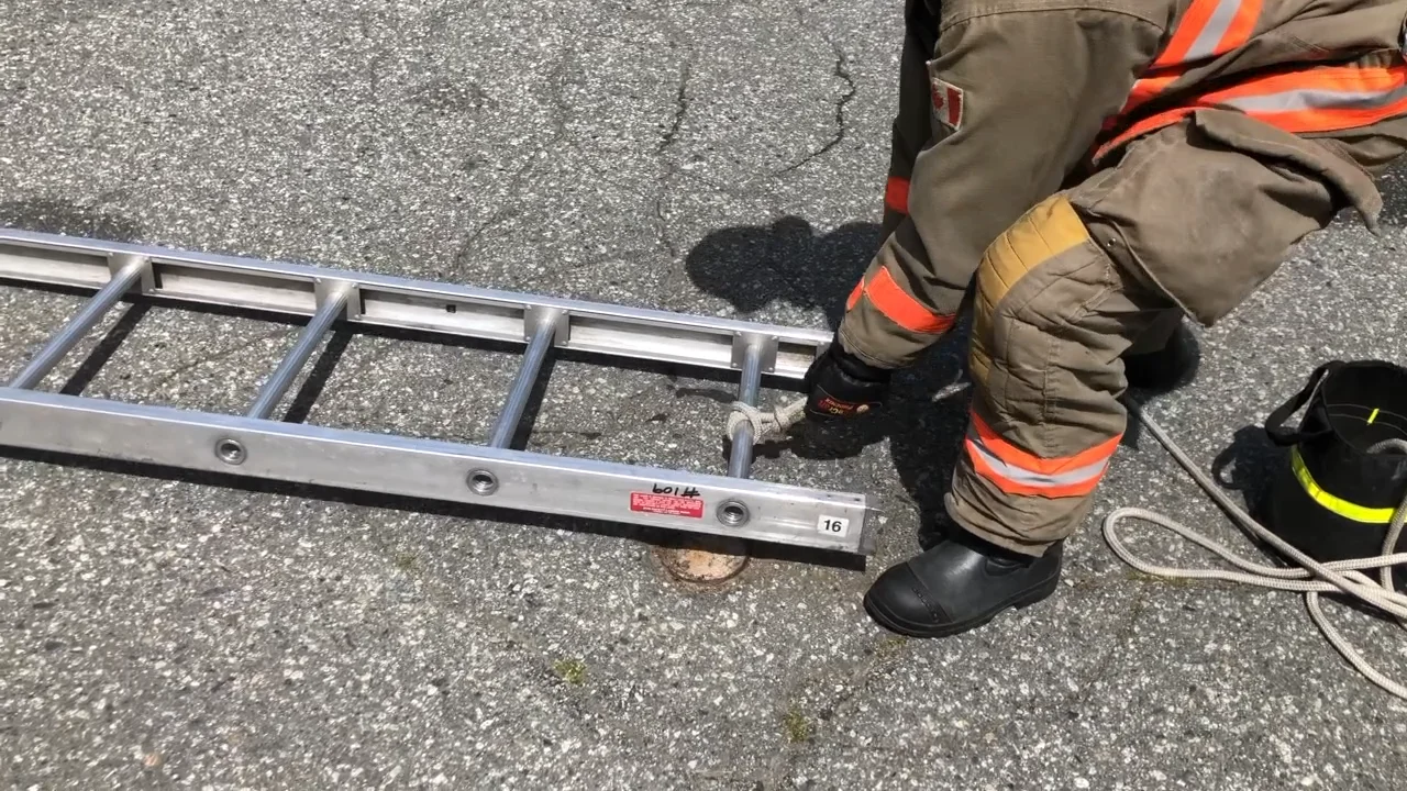 Hoisting a Ladder