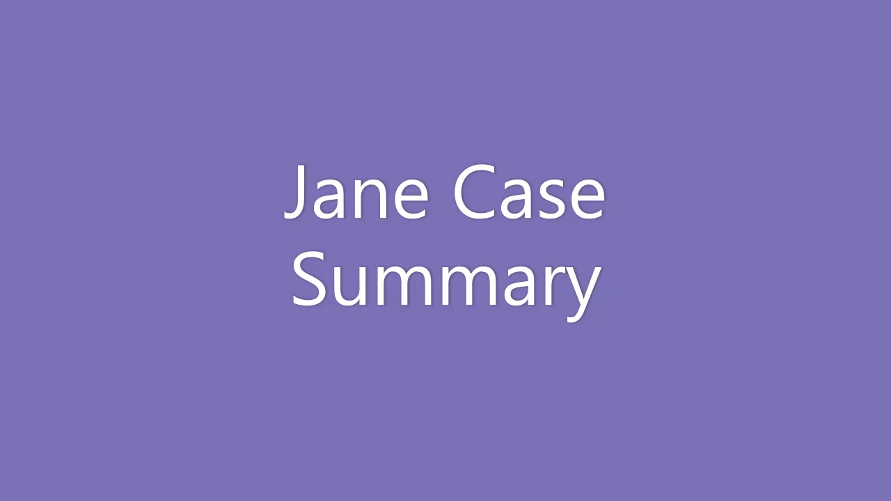 Jane Case Summary on Vimeo