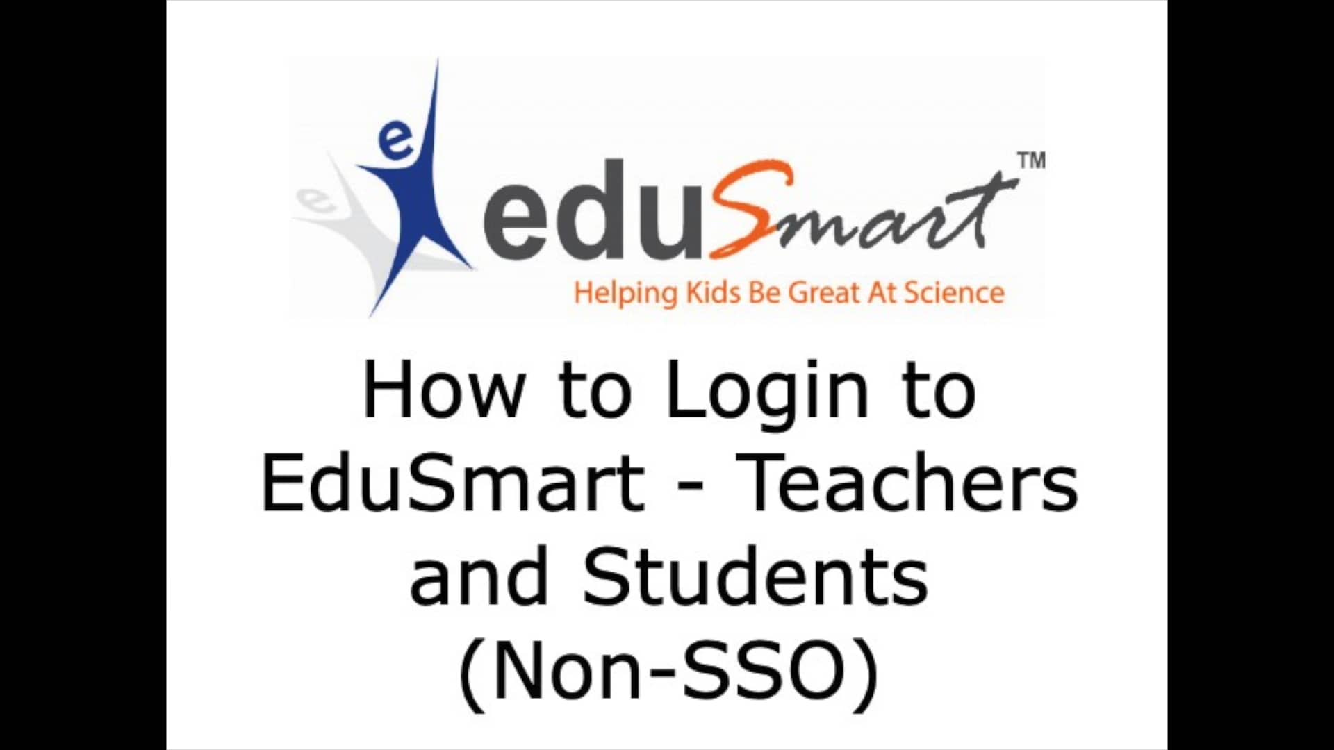 EduSmart -- How to Login to EduSmart - Teachers and Students (Non-SSO ...