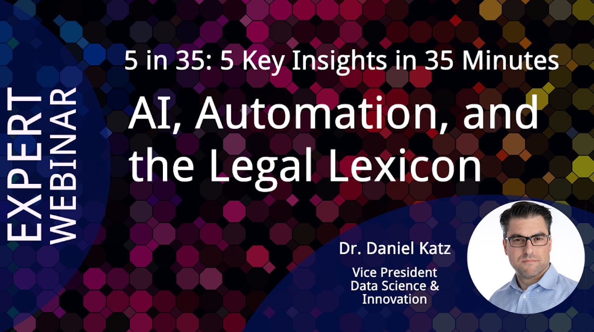 5 in 35: AI, Automation, and the Legal Lexicon on Vimeo
