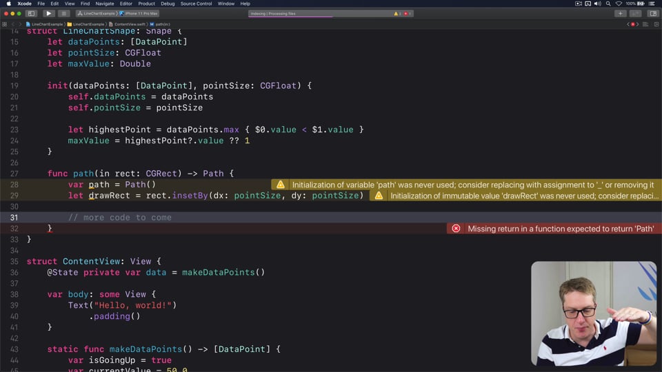 Rendering a line chart – Hacking with Swift+