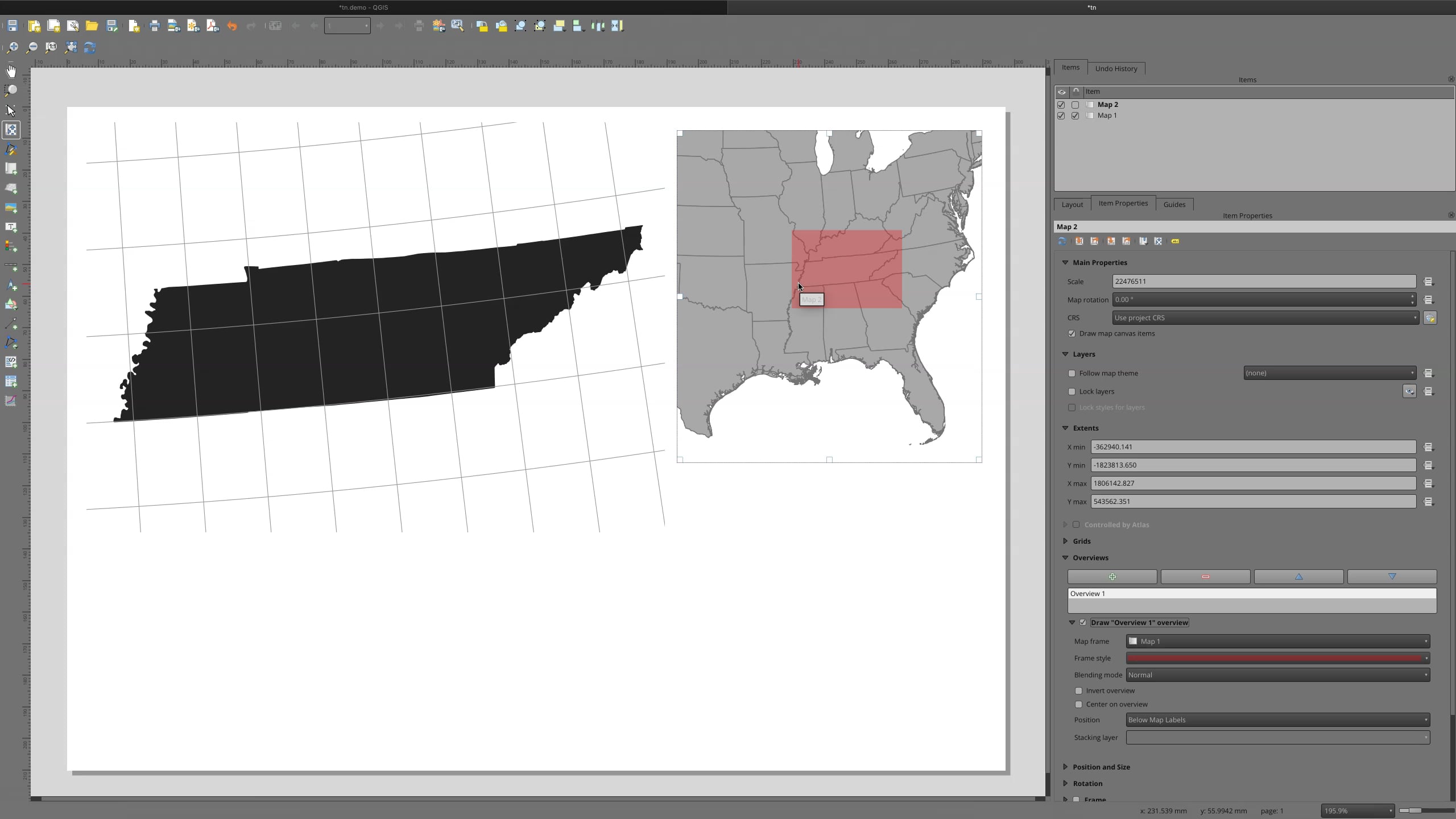 Overview & Inset Maps in QGIS