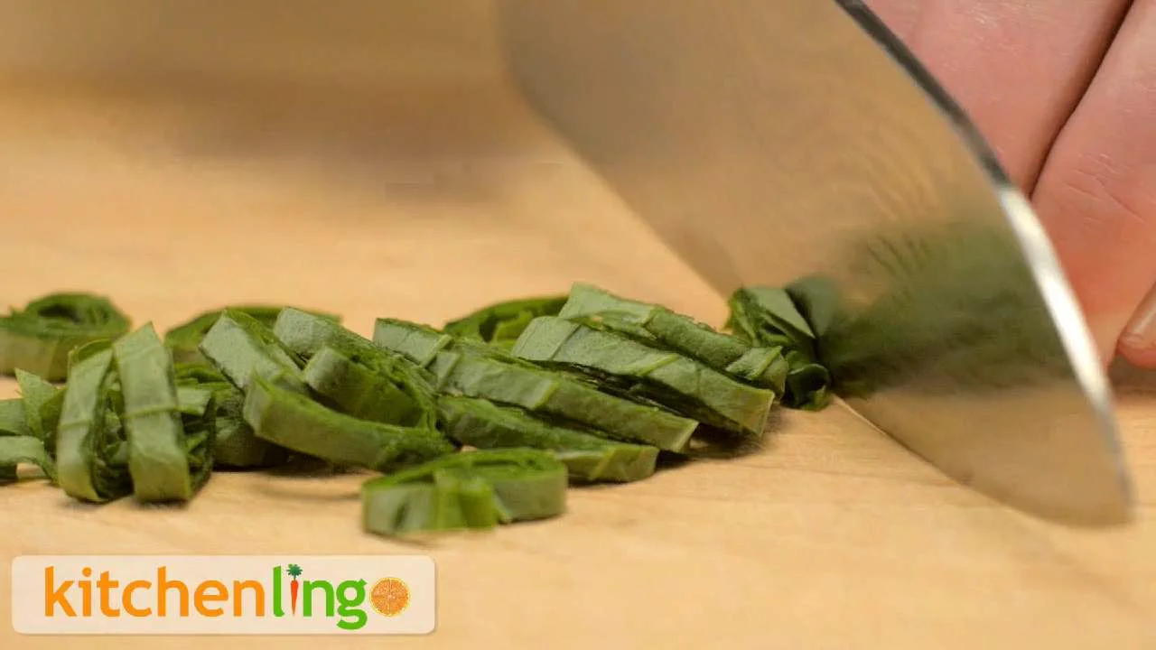Chiffonade: The KitchenLingo Definition on Vimeo