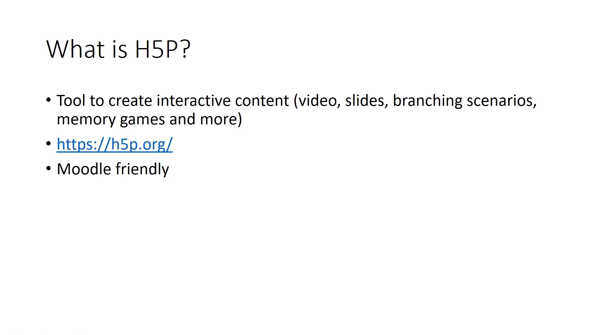 Using H5P to Create Interactive PowerPoint Videos in Moodle on Vimeo