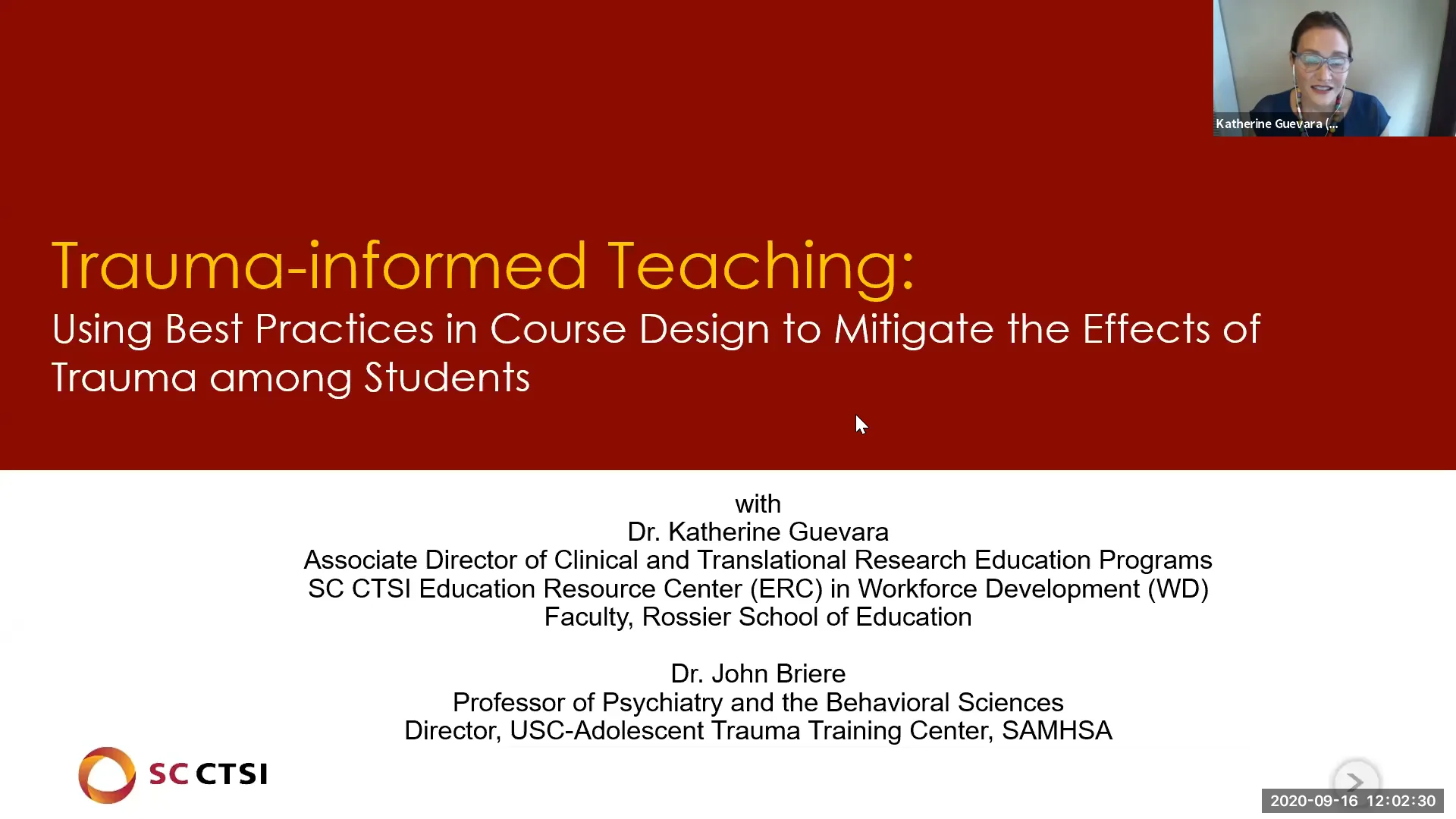 ERC - Trauma-informed Teaching - Katherine Guevara and John Briere ...