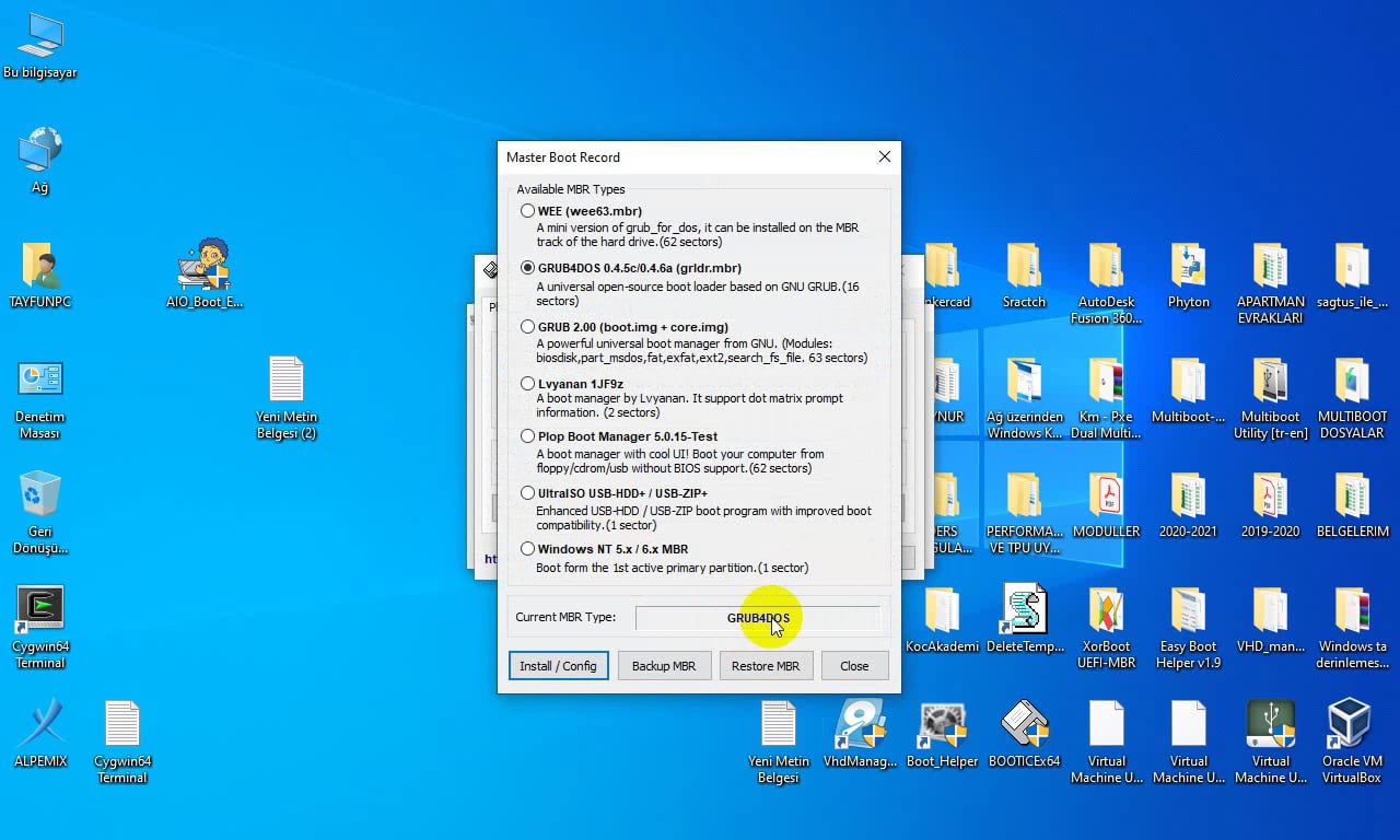 how can reinstall grub2 bootloader again on Vimeo