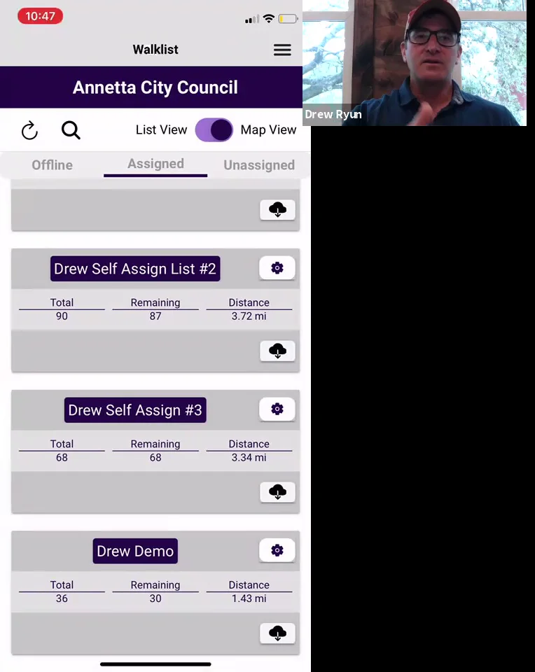 Drew Ryun on Offline Walklists