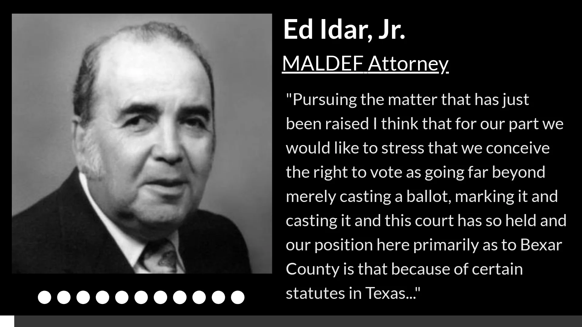 Ed Idar Jr. speaks during White v Regester on Vimeo
