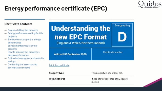 Quidos - Format of new RdSAP EPC on Vimeo