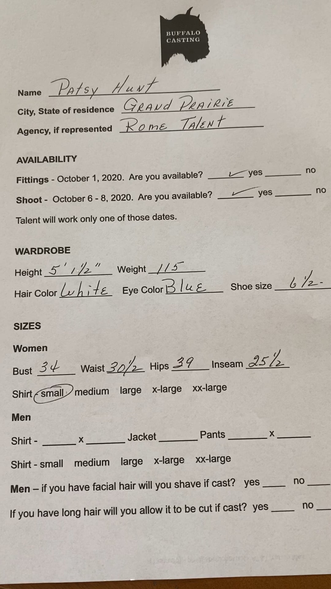 Hunt, Patsy - size card.jpg on Vimeo