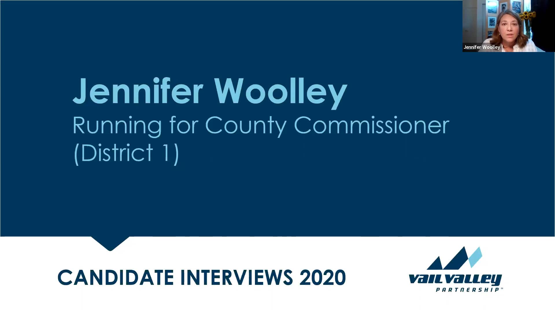 2020 Candidate Interview_Jennifer Woolley on Vimeo