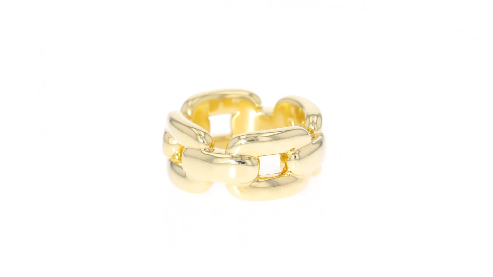 Italian Andiamo Link Ring in 14kt Yellow Gold on Vimeo