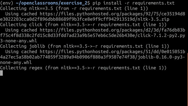 Gérez les environnements virtuels à l'aide du fichier requirements.txt ...