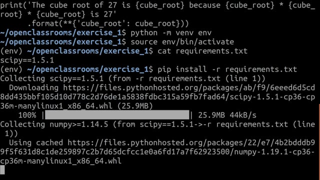Gérez les environnements virtuels à l'aide du fichier requirements.txt ...