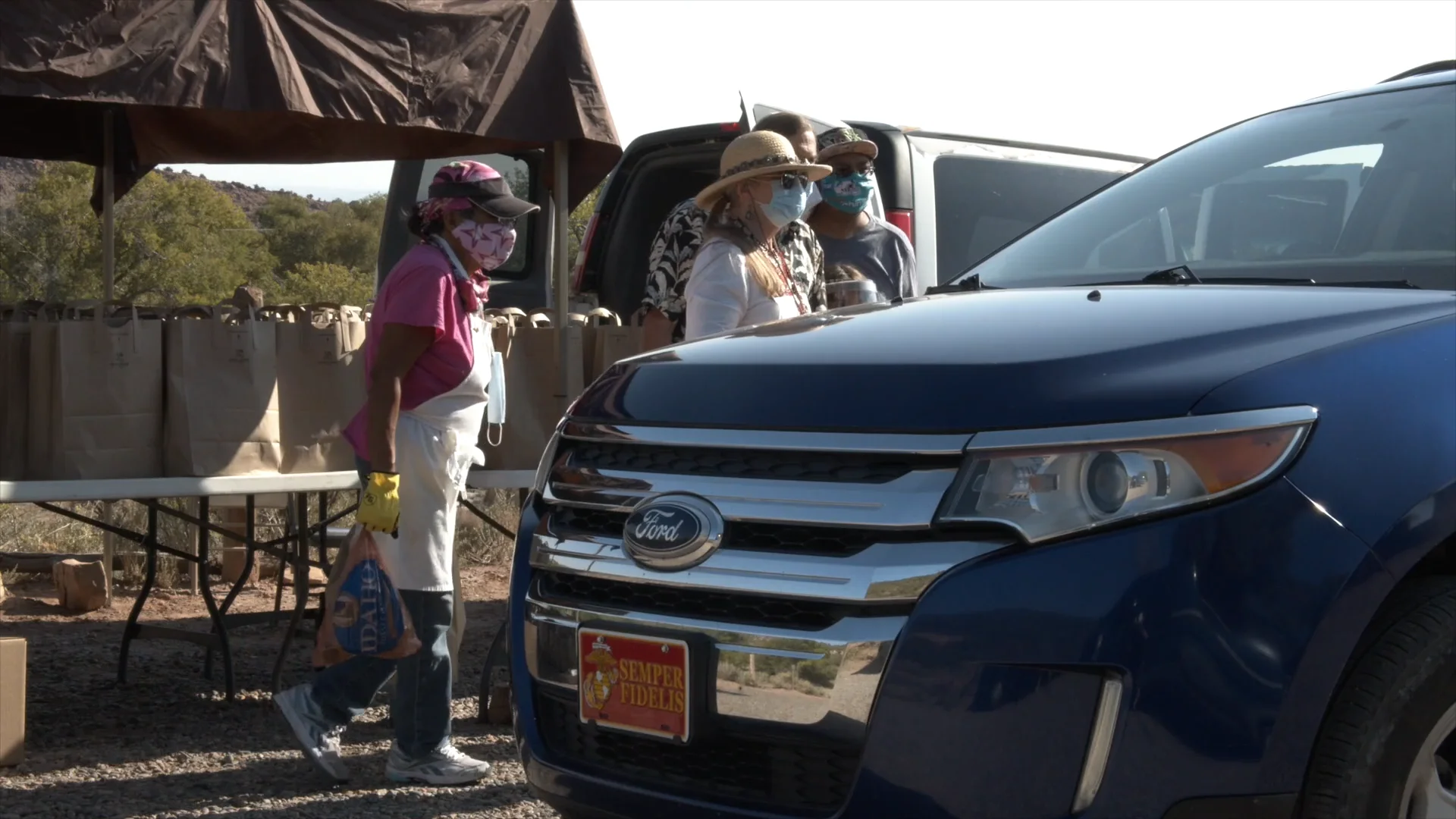 Toadlena Trading Post Blessing Way Food Giveaway on Vimeo