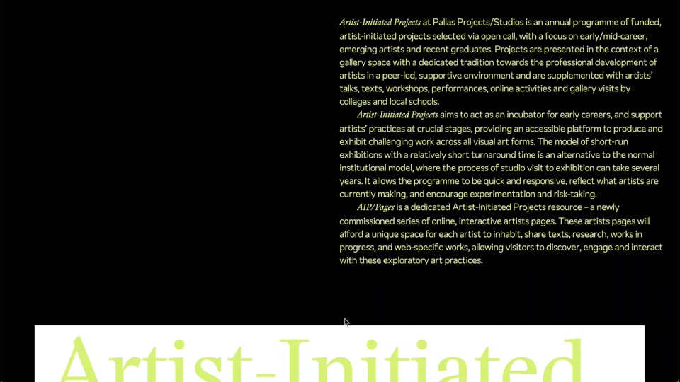 Artist-Initiated Projects | HOVERSTAT.ES