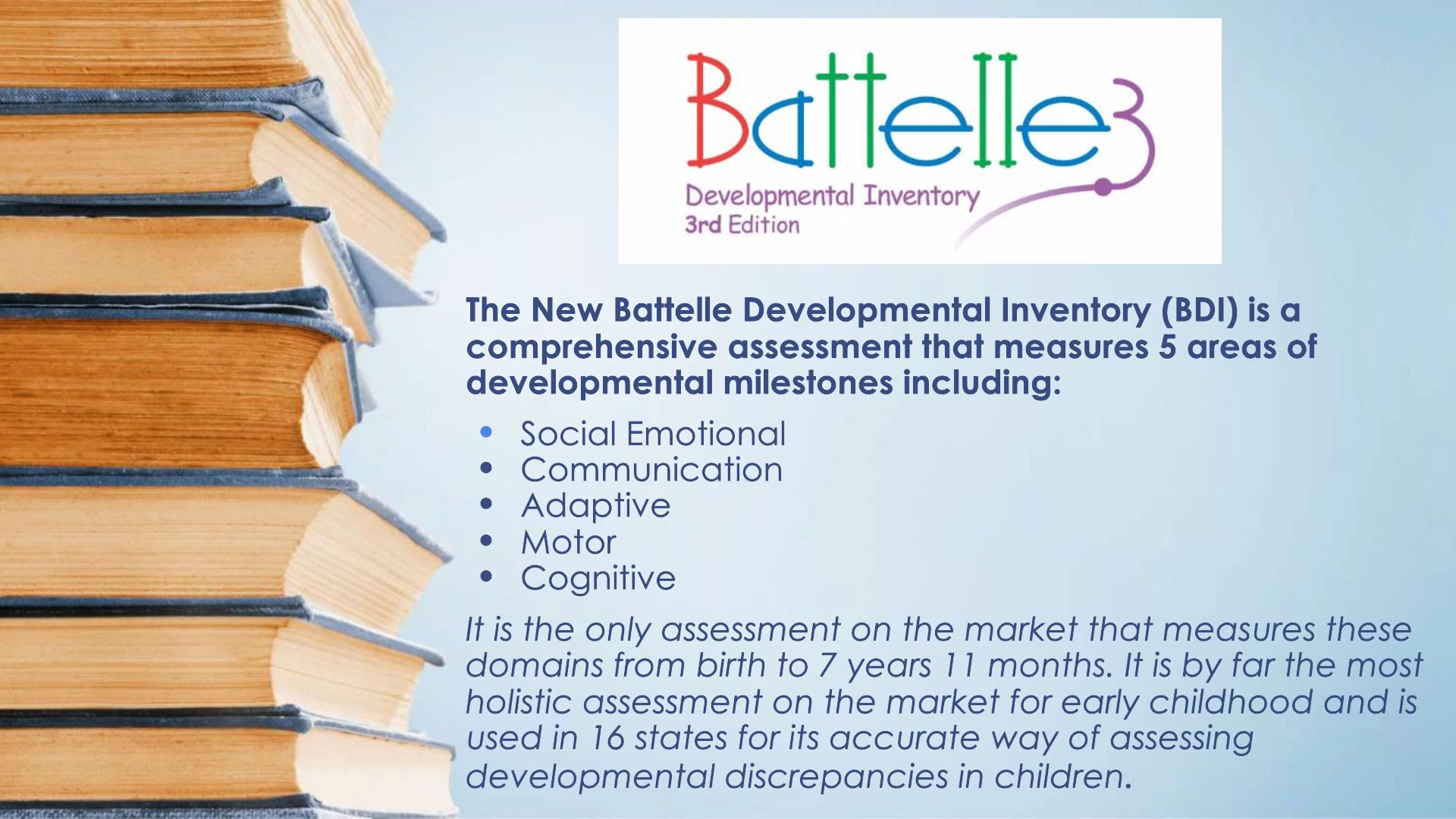 Address the Testing Backlog Using BDI-3 Screening & the Battelle Early ...