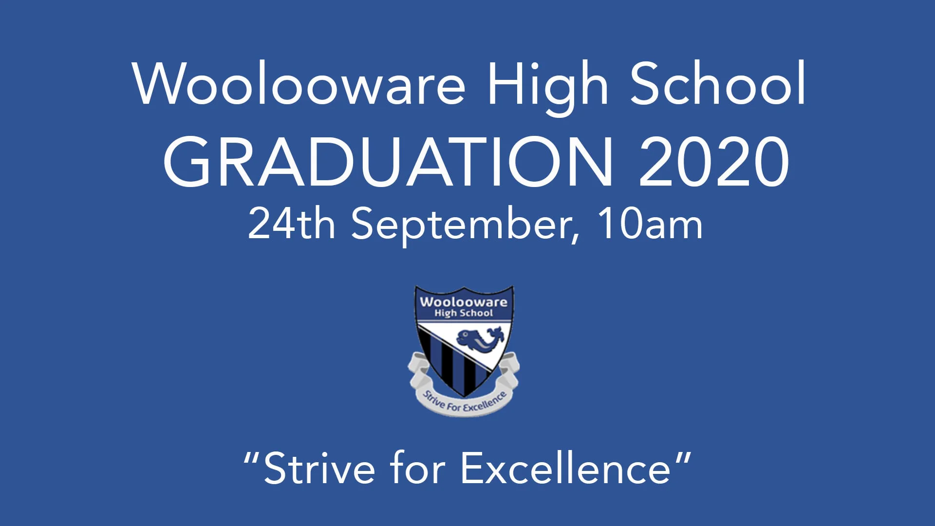 Woolooware High School Year 12 Graduation 2020