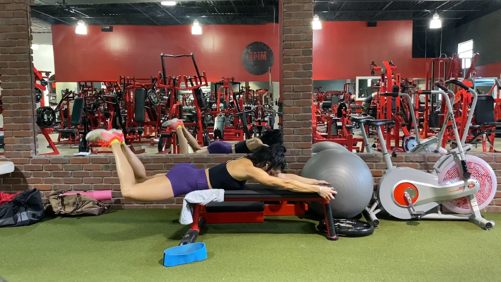 Bench reverse hyper frogs