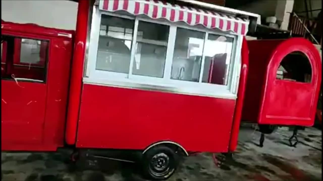 One of a Kind 2019 - 7.4' Electric Motorcycle Shaved Ice/Snowball Cart ...