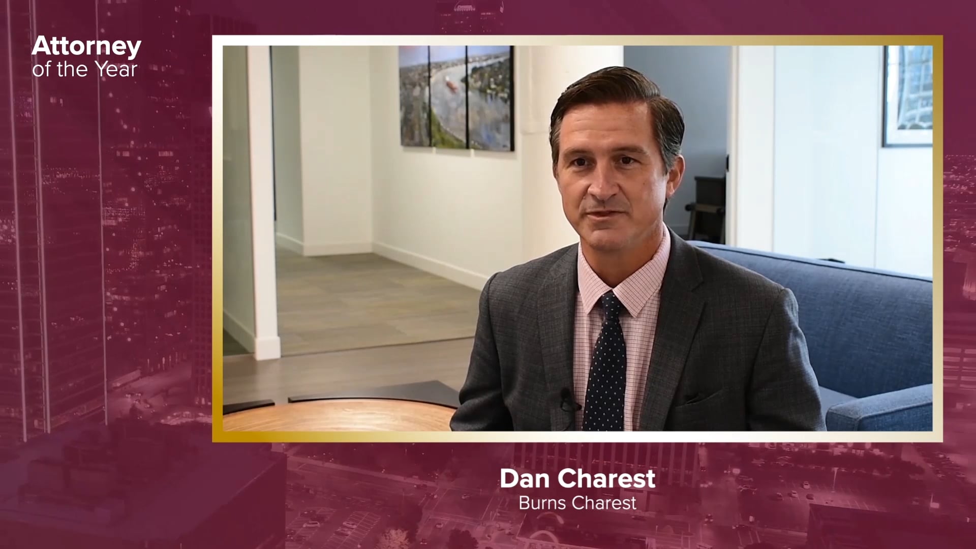 Texas Legal Awards - Attorney of the Year Finalist Dan Charest on Vimeo