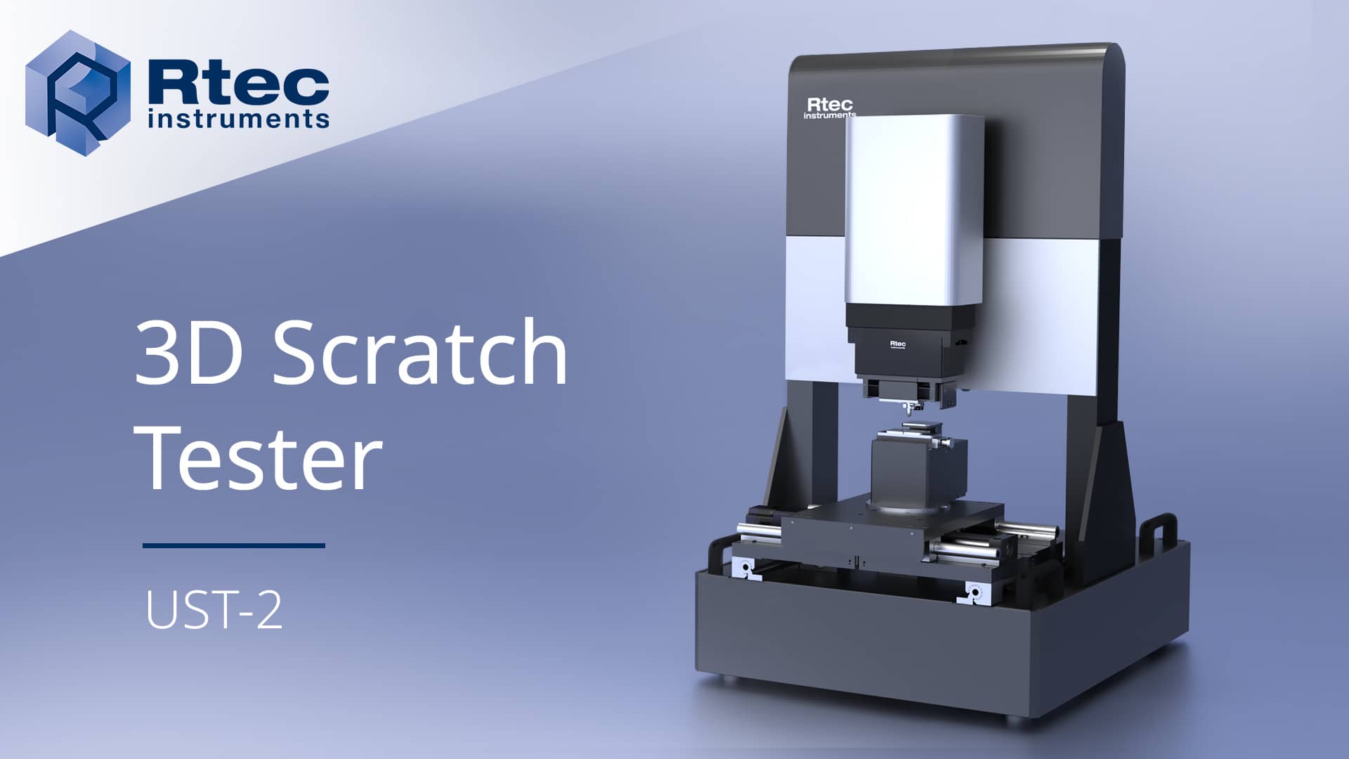 Scratch tester | Integrated 3D Images | Rtec Instruments on Vimeo