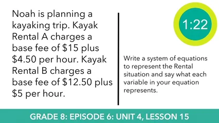 OUR 6-8 Math: Grade 8 Unit 4 Lesson 15 PBS Distance Learning Support on ...